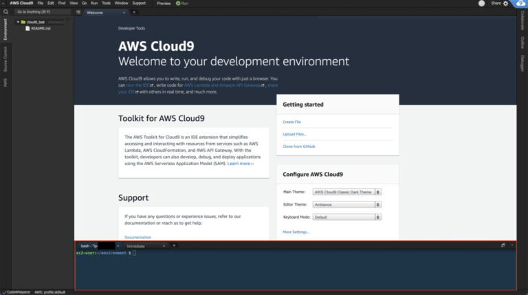 【AWS】Cloud9上でPythonソースを作成・実行する | prtn-blog