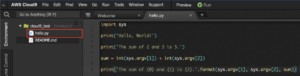 【AWS】Cloud9上でPythonソースを作成・実行する | prtn-blog