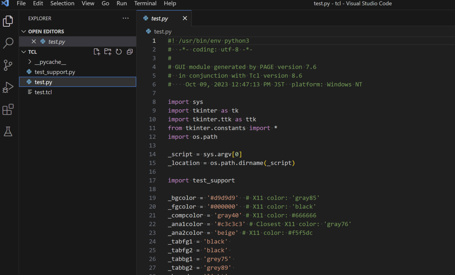Python TkinterのGUIデザイナーPAGEの使い方【マウス操作で画面が作れる】 | prtn-blog