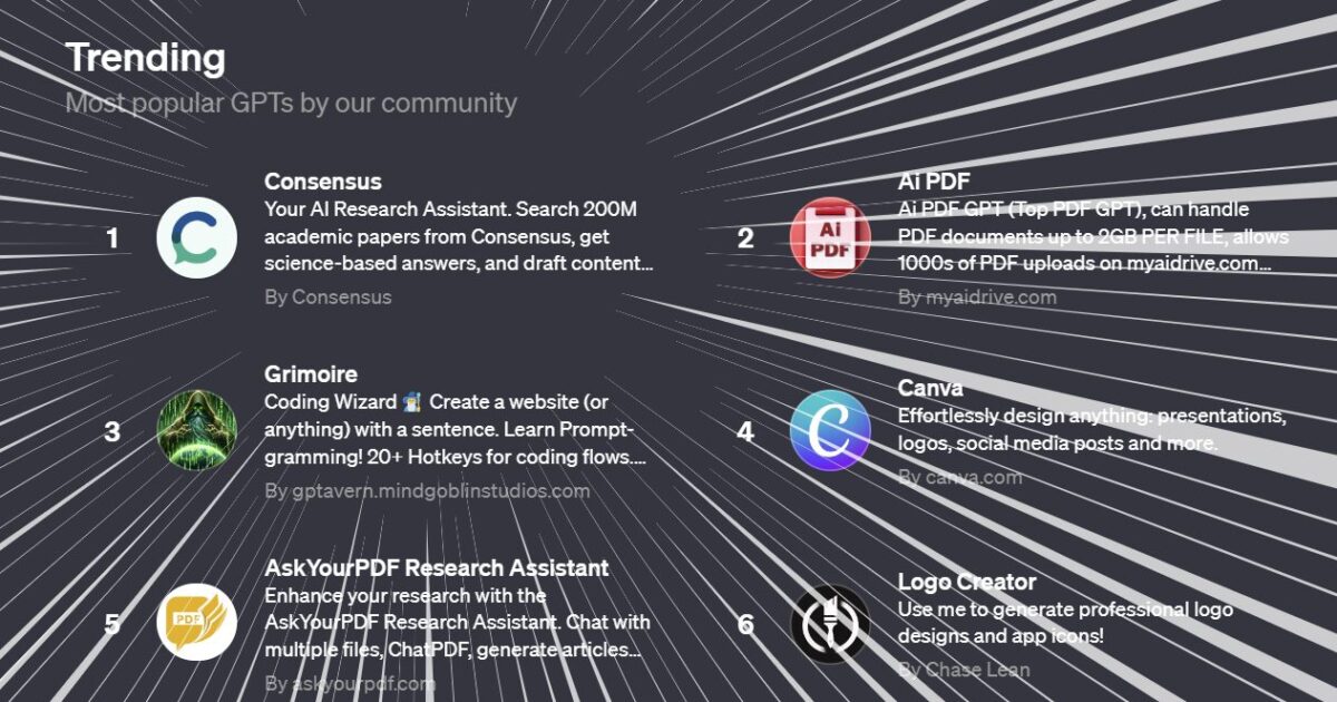 GPTsランキング1位「Consensus(コンセンサス)」論文検索&要約の高性能ツール | prtn-blog