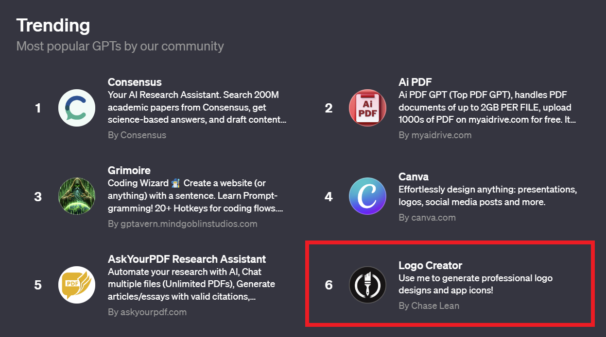 おすすめGPTs「Logo Creator」高品質なロゴを一瞬で生成！使い方と実例を解説 | prtn-blog