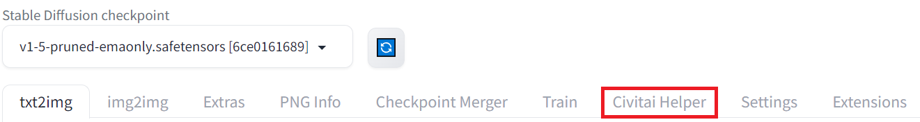 Stable Diffusionの拡張機能「Civitai Helper」でモデル管理を簡単にしよう | prtn-blog